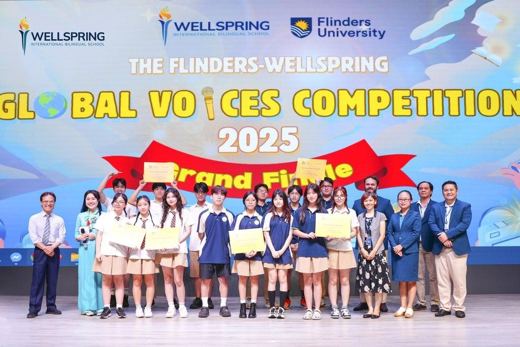 Chung kết cuộc thi The Flinders – Wellspring Global Voices 2025 – Hành trình của những tiếng nói ...
